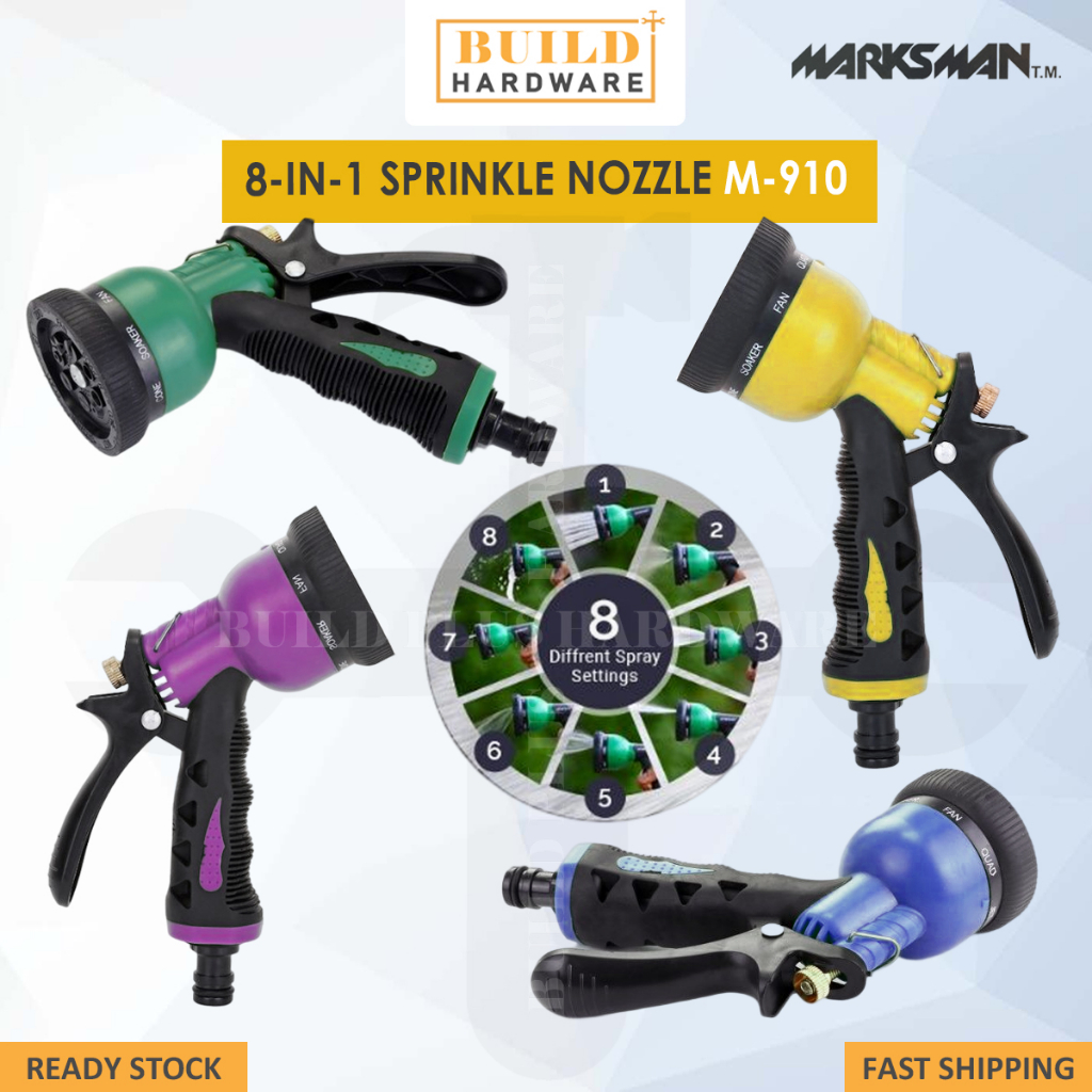 MARKSMAN Sprinkle Nozzle M-910 Muncung Semburan Air 射水枪 Rubber Hose ...