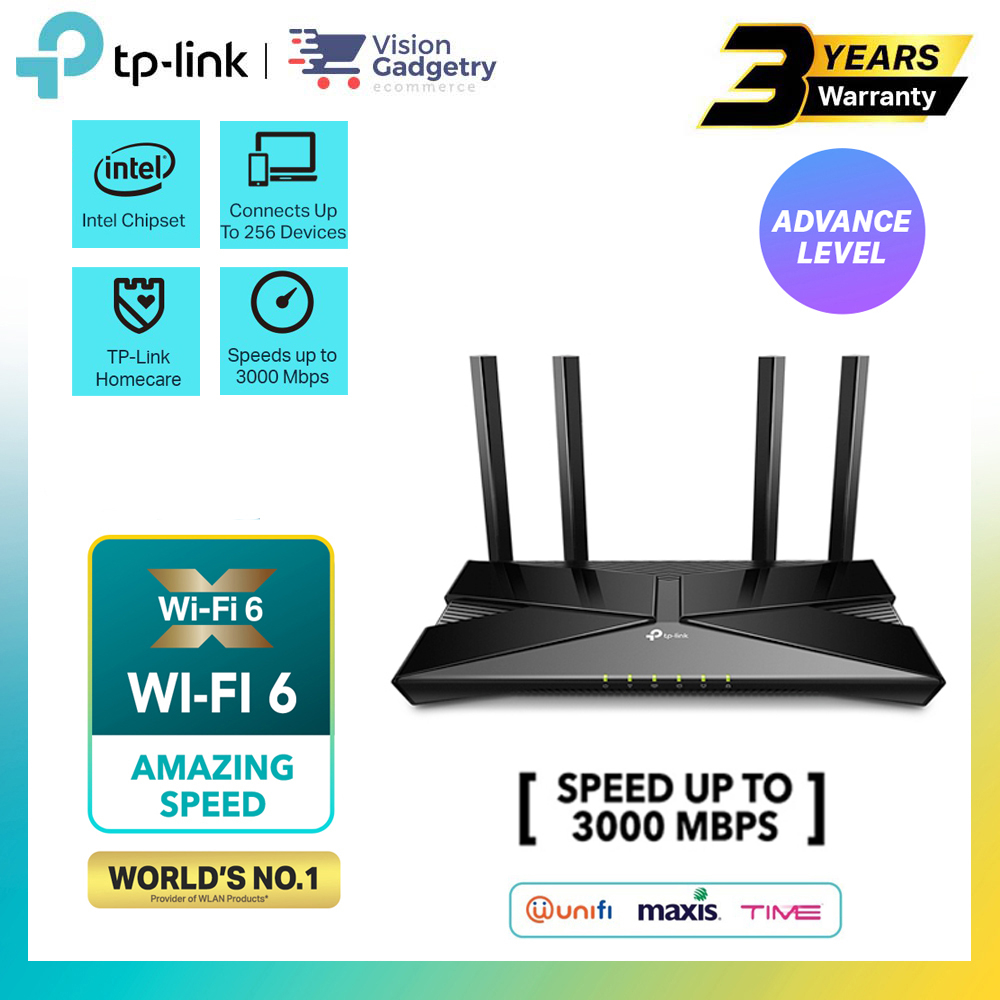 TP-Link Archer AX53 AX55 PRO AX3000 Dual Band WiFi 6 Gig+ Intel Gigabit ...