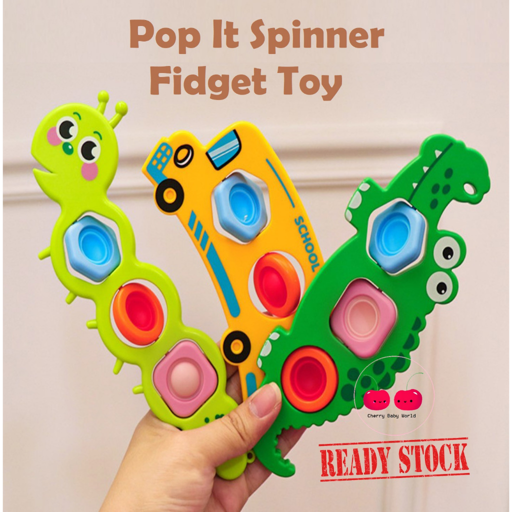 Finger Toy Pop It Toy Fidget Spinner Toy for kids Hand Eye Coordination ...