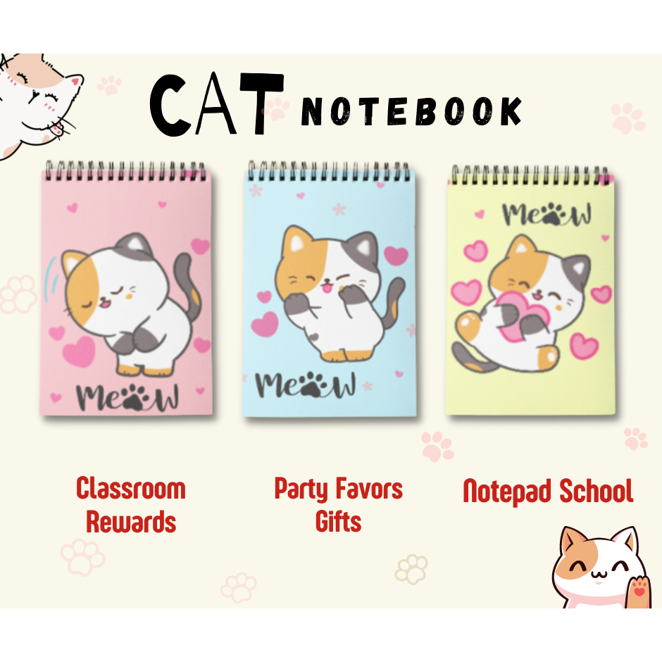 Doorgift CAT Mini Notebooks, Gifts,Buku tema Cat,Goodies,Doorgift CAT ...