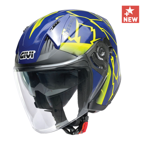 Helmet Givi M35.0 SCUDO Double Visor Plain and Design LCR Open Face Helmet Topi Keleda Givi ...