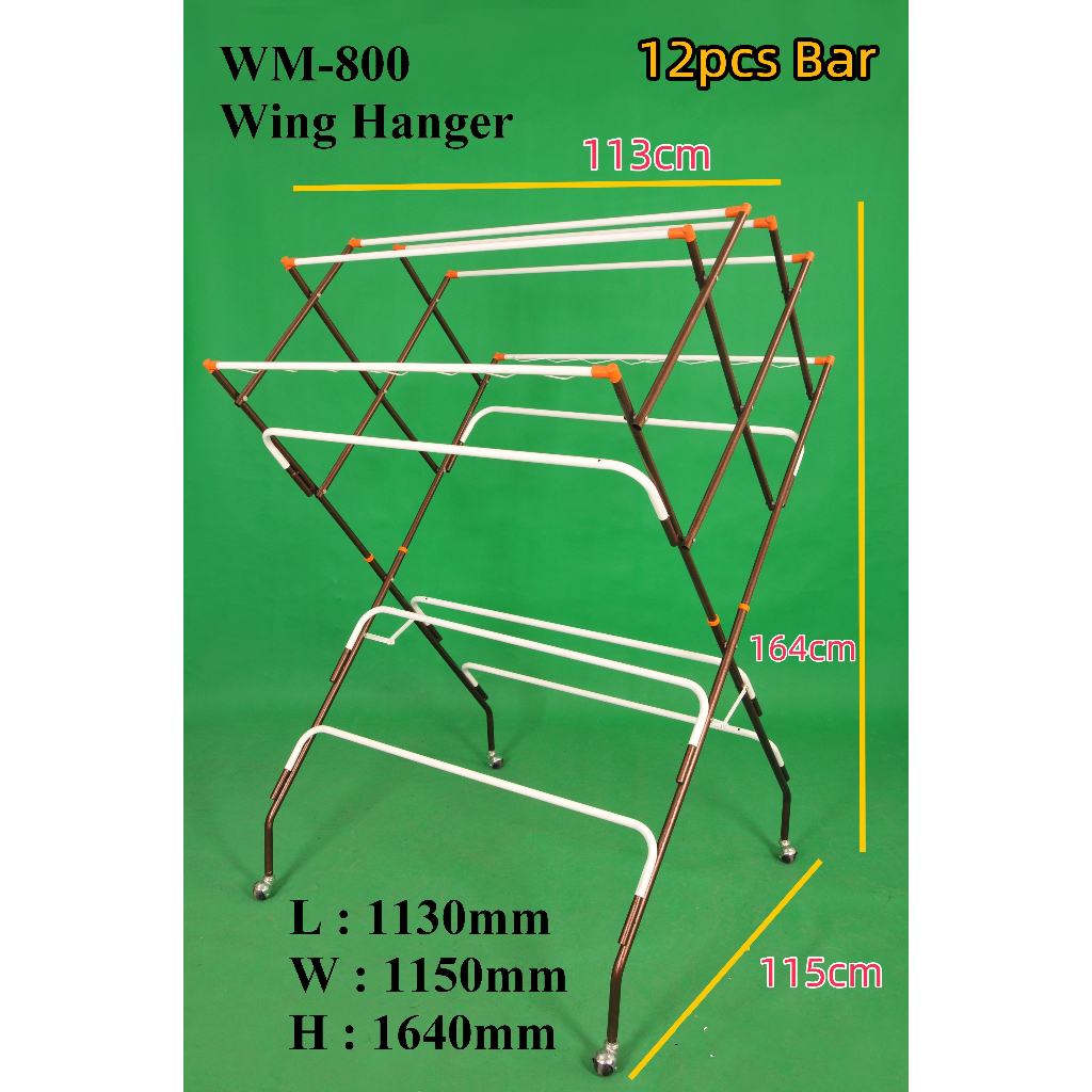 (Ready stock)WM-800/801 Wing Hanger with roller/Rak Penyidai baju ...