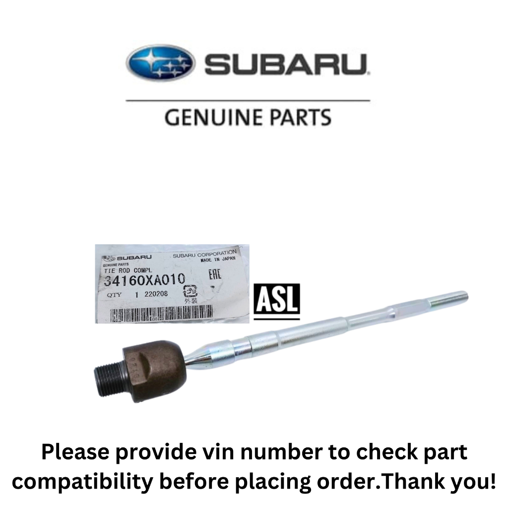 34160XA010 Genuine Subaru Steering Rack End Exiga WRX STI Levorg XV ...