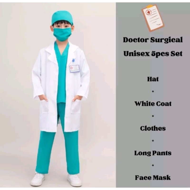 Doctor costume suit /doktor cosplay 5 pcs | Shopee Malaysia