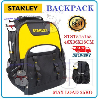 HEAVY DUTY STANLEY BACKPACK TOOL BAG BAGS STST515155 46X36X18CM 25KG ...
