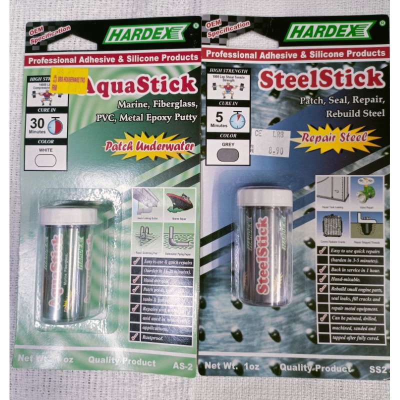 HARDEX ‖ Steel Stick /Aqua Stick (patch underwater) (repair steel ...