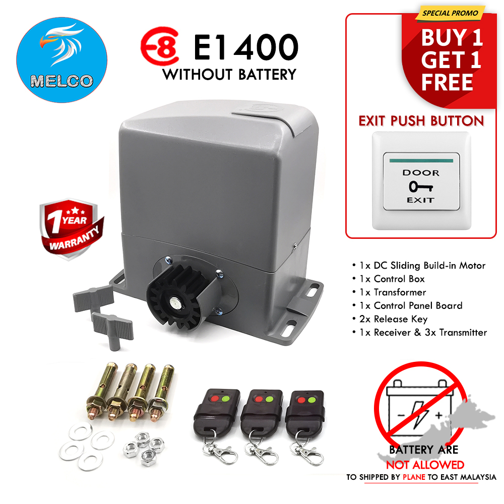 Limited Offer E8 E1400 BUILT-IN DC MOTOR SLIDING AUTO GATE SYSTEM (600 ...