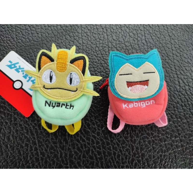 Super Cute RARE Genuine Japan Anime - POKEMON - SNORLAX / MEOWTH - MINI ...
