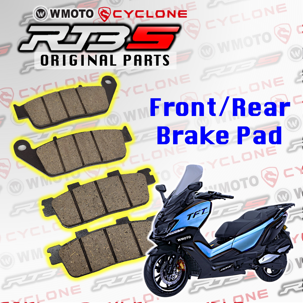 Wmoto Original RT3 RT3S Brake Pad Front Rear Sintered Heavy Duty Extra ...