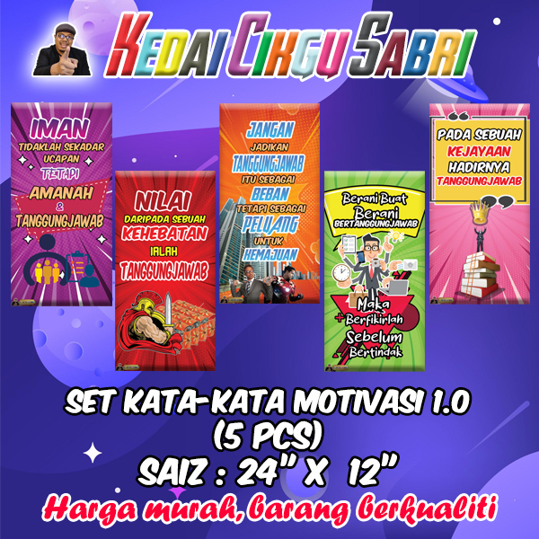 SET BANNER KATA-KATA MOTIVASI 1.0 (5 PCS/SET) | Shopee Malaysia