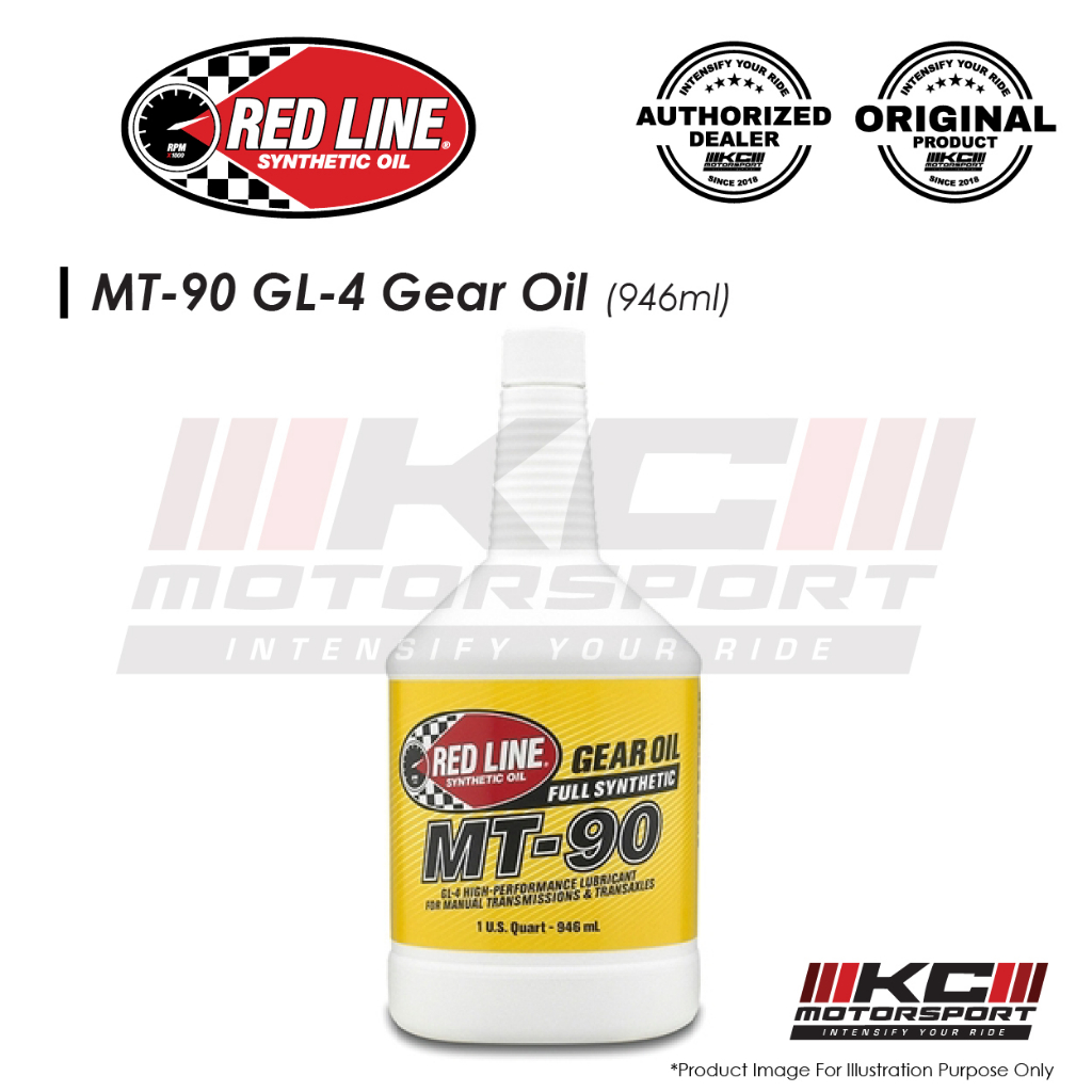 RED LINE REDLINE MT-90 MT90 75w90 Gl-4 Gear / Transmission Oil (946ml ...