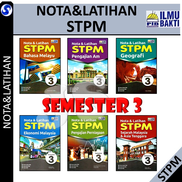 Nota And Latihan Stpm Semester 3 2023 2022 2021 Ilmu Bakti Shopee