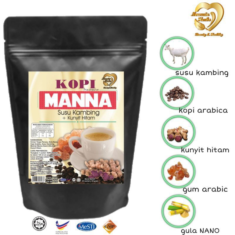 100%ORIHQ/KOPI KUNYIT HITAM + SUSU KAMBING + ARABIC GUM +GULA NANO ...