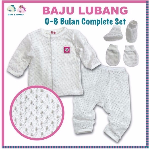 Newborn baby wear(eyelet)0-3m ~Infant summer suit,baju set bayi ...