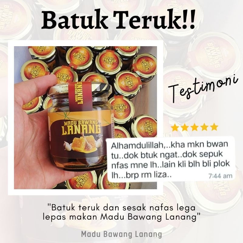 💢 BATUK KRONIK !! 🎁 + Madu Bawang Lanang Batuk Teruk Sesak Nafas ...