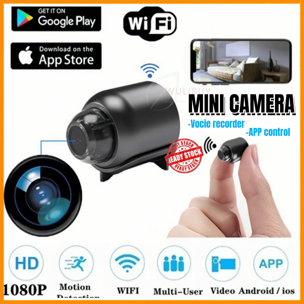 🔥 Mini Spy Camera Wireless Hidden Camera Security Camer CCTV 1080p HD ...
