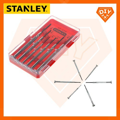 SuperDIY Stanley 6Pc Precision Screwdriver Set STHT66039-8 6 PC Set Red ...