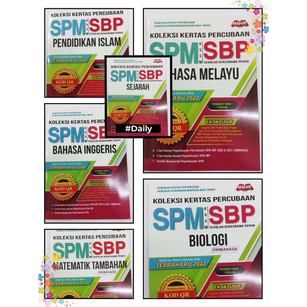 KOLEKSI KERTAS PERCUBAAN SPM KSSM SBP 2023 | Shopee Malaysia