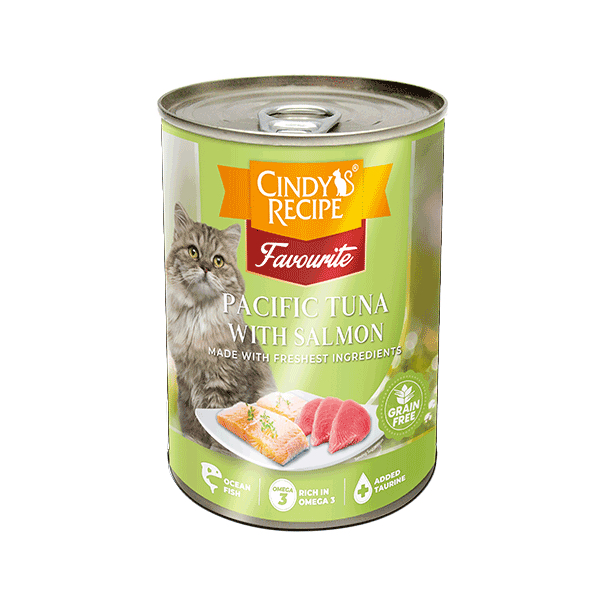 Cindy’s Recipe Favourite Cat Wet Canned Food 400g (Tuna & Crab, Tuna & Sardine, Mackerel ...