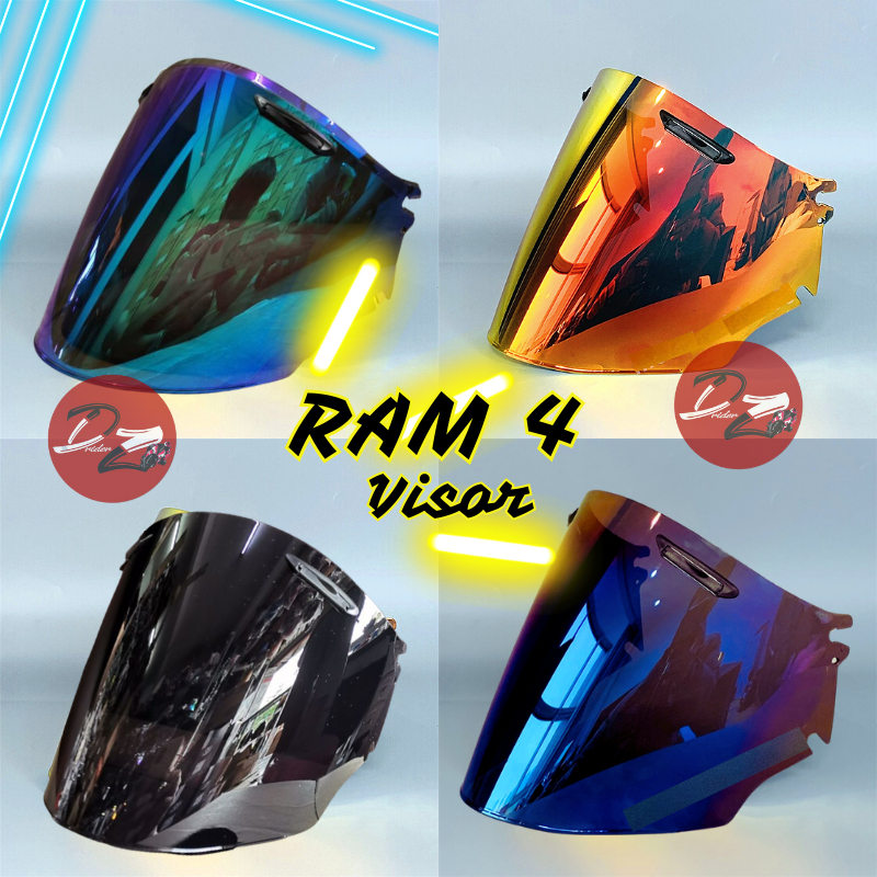 (VISOR) Helmet TSR Ram3 Ram4 / M-HR Ram4 / Gracshaw G818 / OZEKi Ram 4 ...