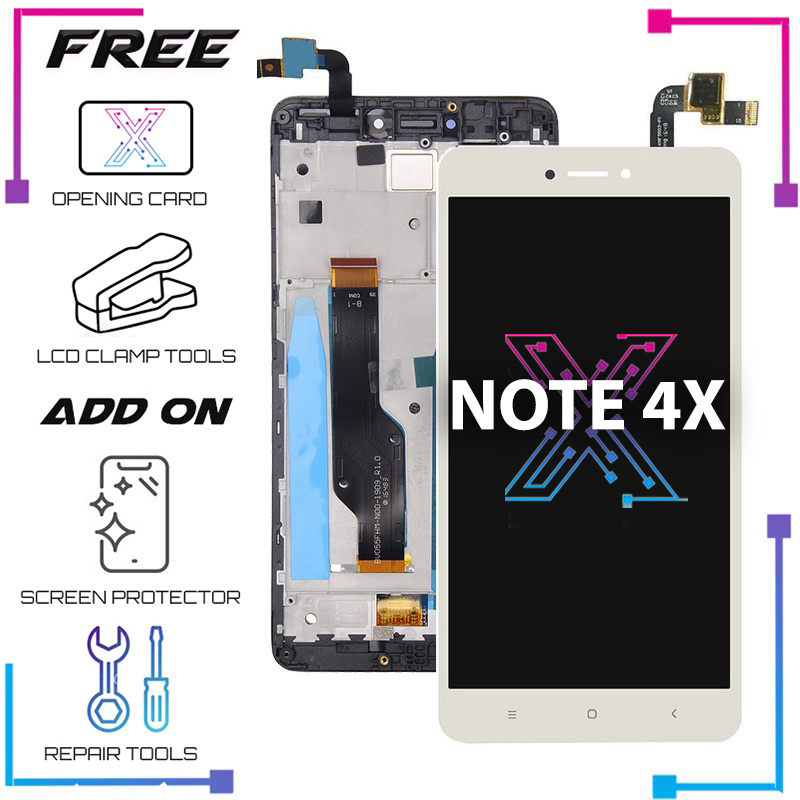 Lcd For MI Redmi Note 4X Display Glass Touch Screen Digitizer With ...
