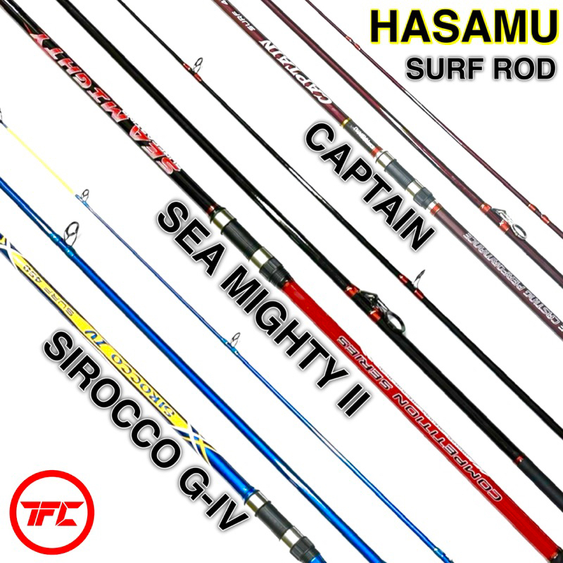 HASAMU Sea Mighty II / Sirocco G-IV / Captain Surf Casting Spinning Rod ...