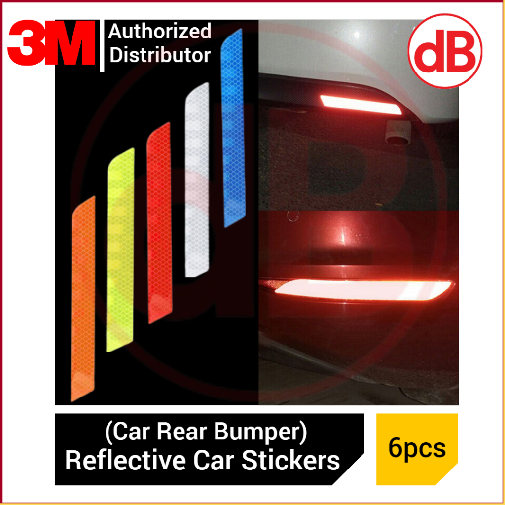 3M HIP Car Rear Bumper Reflective Car Sticker (215mm x 25mm) | Shopee ...