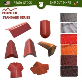 BMI MONIER Standard Ridge Hip Roof Tiles Elabana Fittings Atap Rabung ...