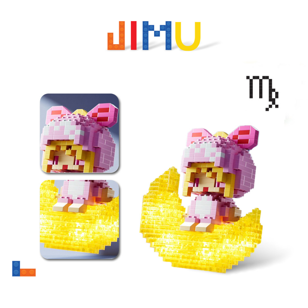 JIMU Zodiac Sign Block Series W2256 Moon Virgo Building Block Interior ...