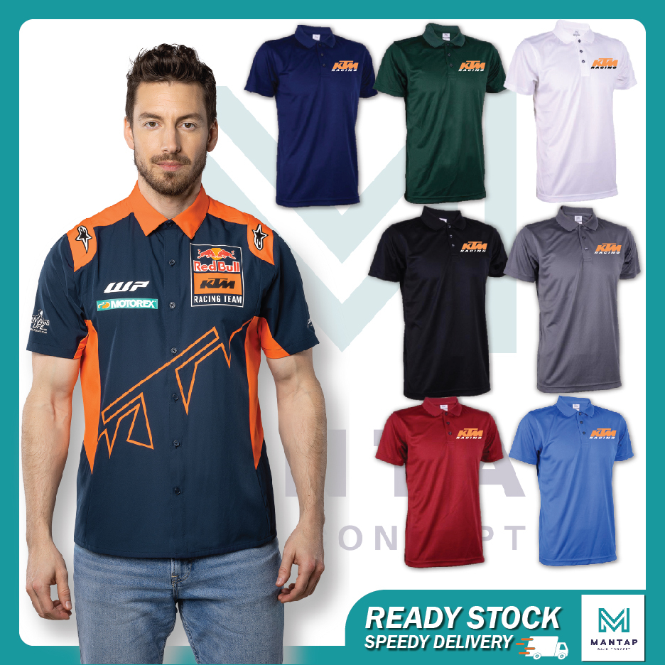 KTM RACING polo SHIRT / JERSEY collar shirt berkolar TSHIRT MOTOGP ...