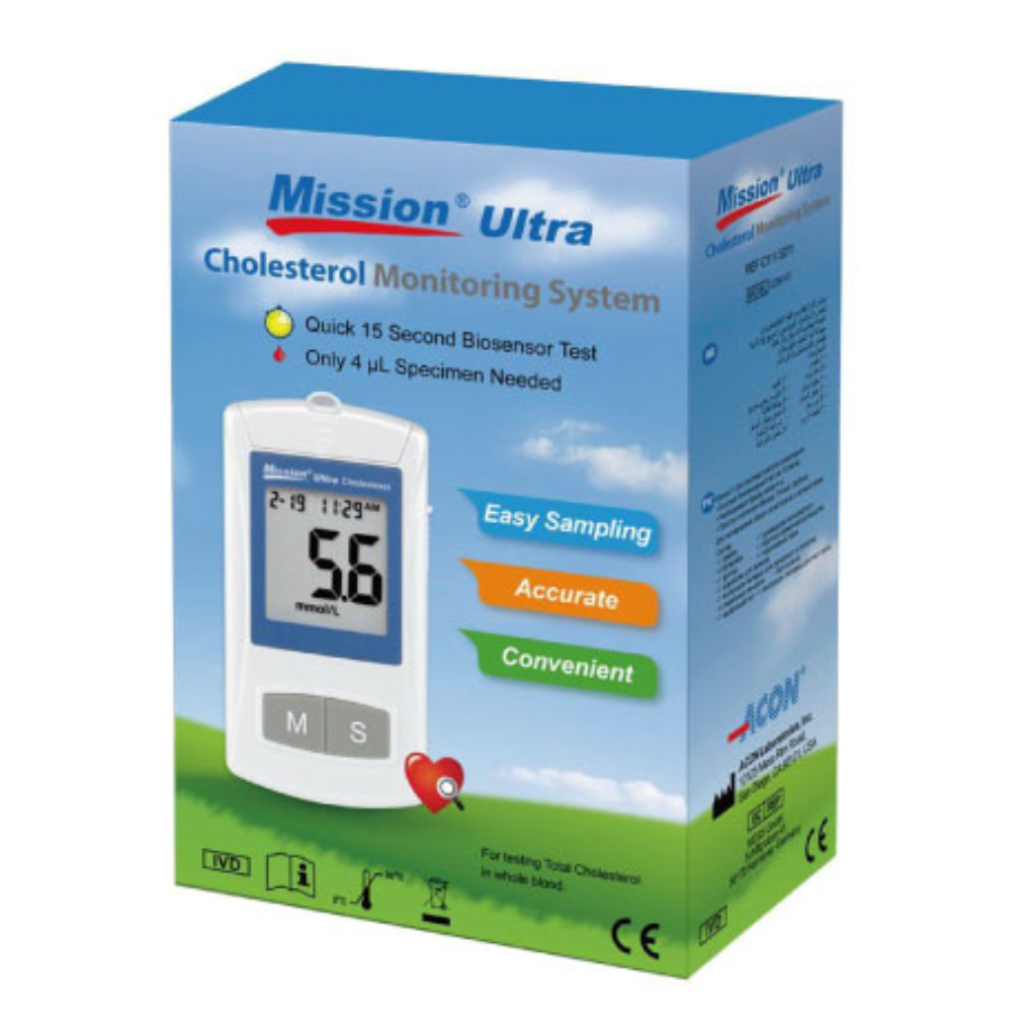 THE MISSION® ULTRA CHOLESTEROL MONITORING SYSTEM METER (METER ONLY ...