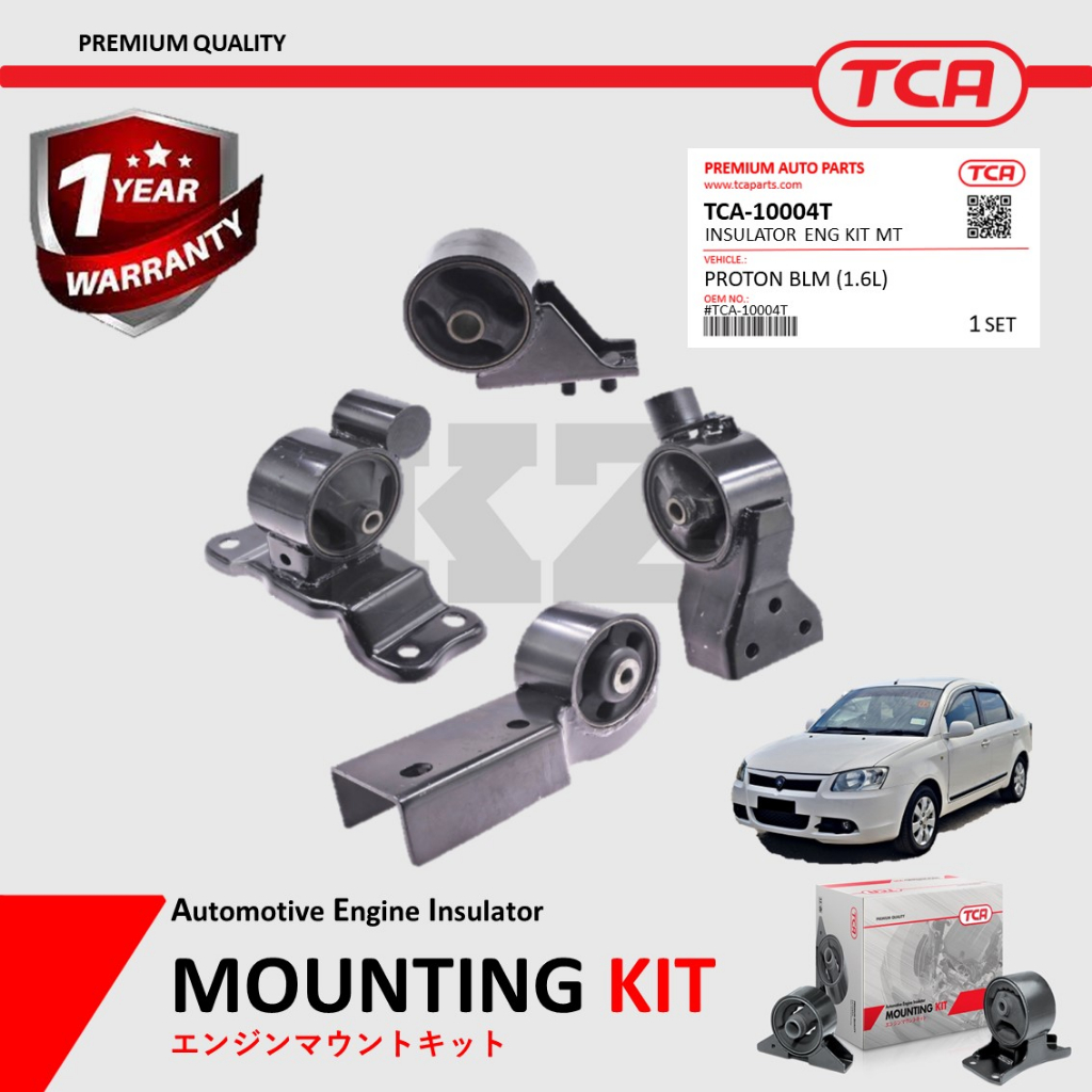 PROTON SAGA BLM 1.6 MANUAL ENGINE MOUNTING KIT TCA 1 SET 4PCS 1 YEAR ...