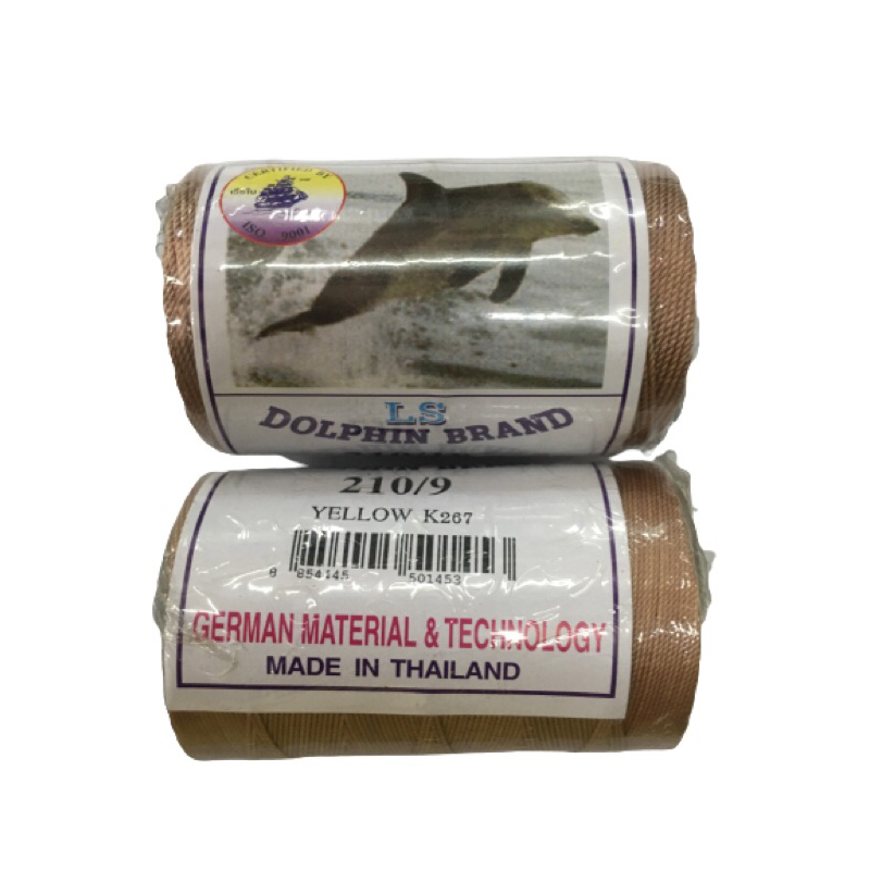 DOLPHIN BRAND 100G NYLON TWINE YELLOW / NYLON JAHIT JALA JARING ...
