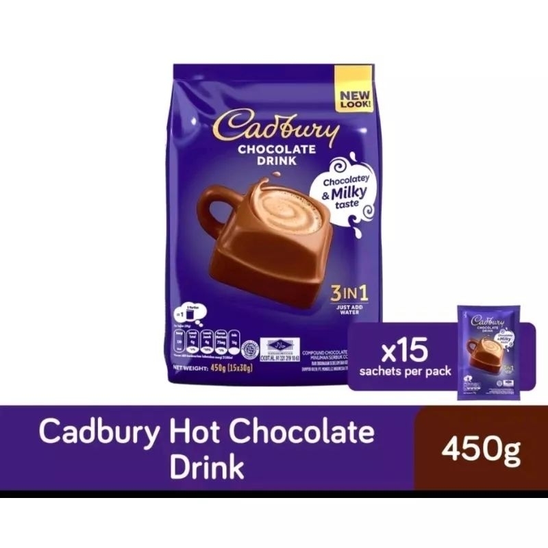 Cadbury 3 in 1 Hot Chocolate Drink 450g | Shopee Malaysia
