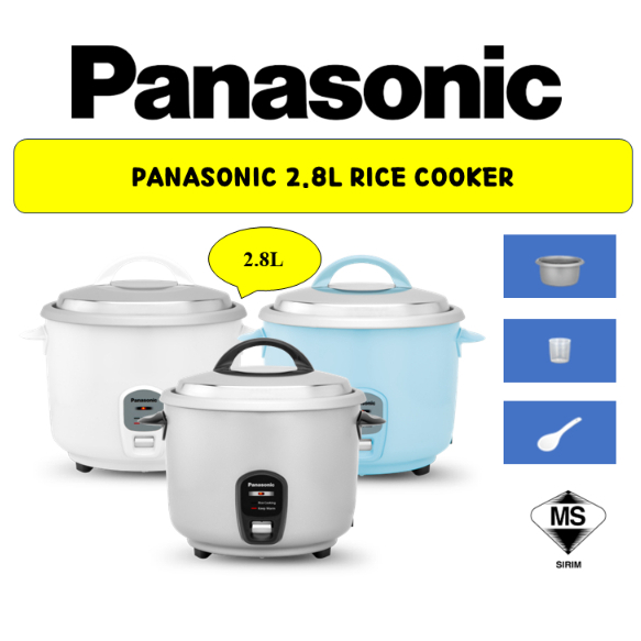 PANASONIC RICE COOKER SR-E28 2.8L DURABLE AND HIGH PERFORMANCE PERIUK ...