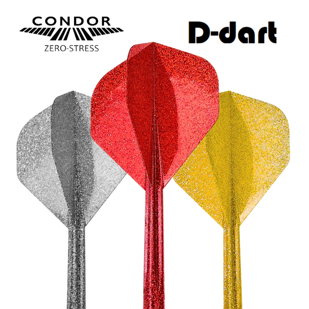 CONDOR DART FLIGHTS - NO2 STANDARD (SOFT TYPE) METALLIC GLITTER ZERO ...