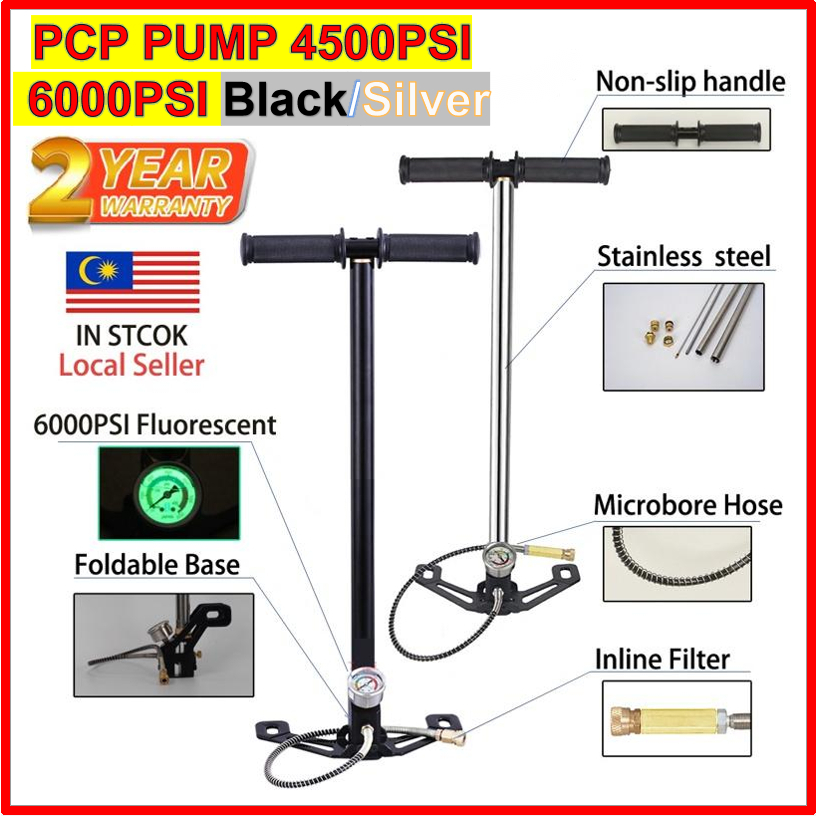 【Ready Stock】PCP pump 6000psi 4500 Psi High Pressure Pompa Air Pump ...
