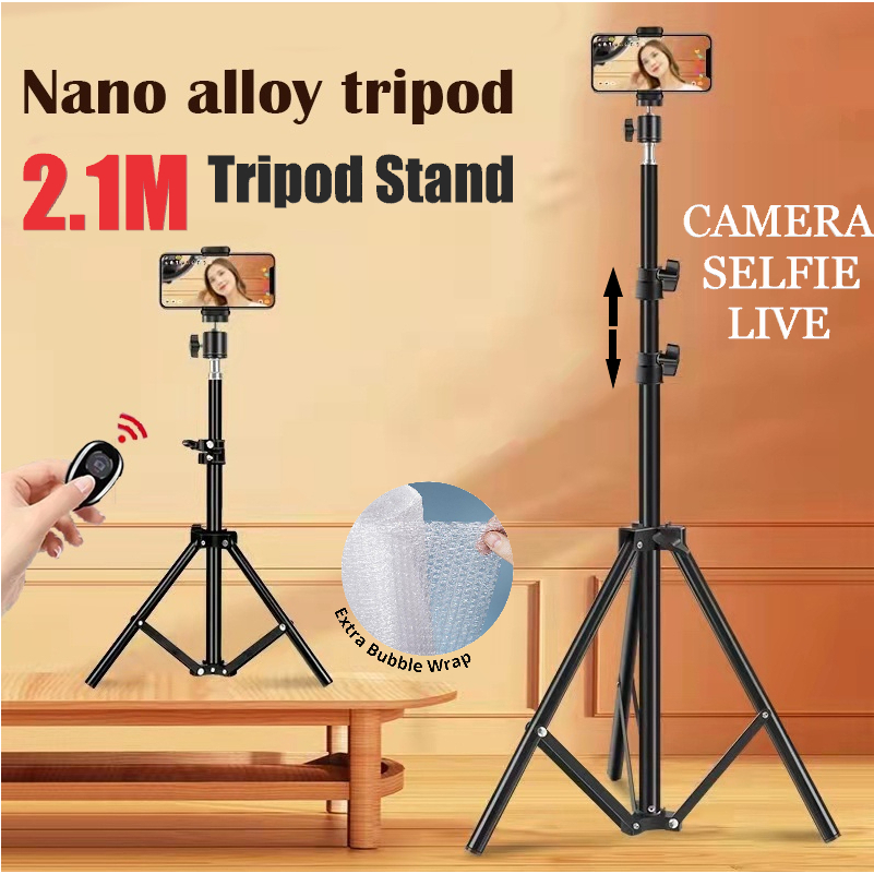 Tripod Selfie Stand Live Camera Phone Holder Monopod Adjustable ...