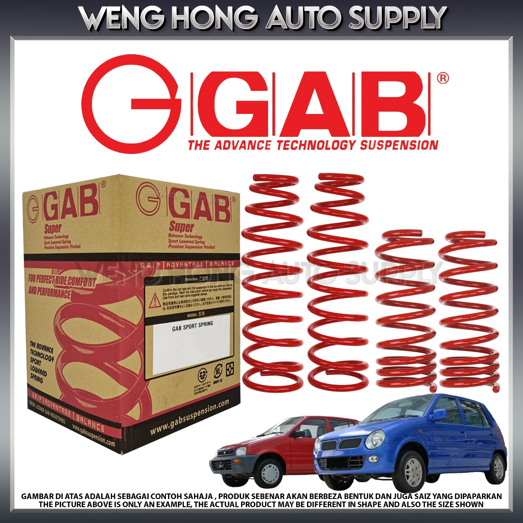 [ GAB ] Perodua Kancil Lowered Spring , Sport Spring SP Series | Shopee ...