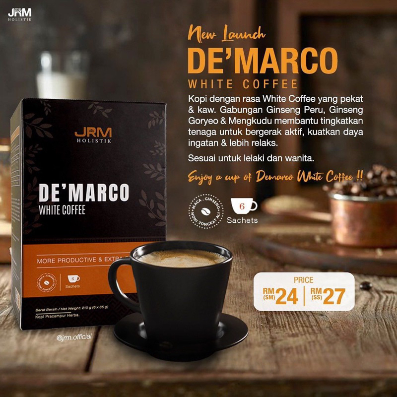 De Marco White Coffee JRM by Bonda Rozita Ibrahim (Box 6 sachet ...
