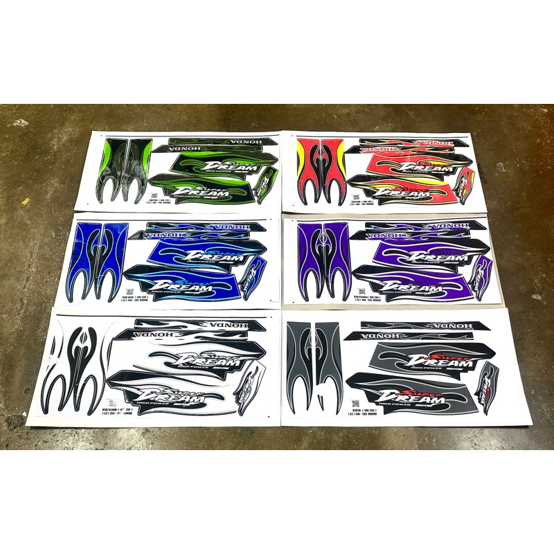 Honda EX5 Dream/EX5 High Power Body Sticker Custom Design Api(Limited ...