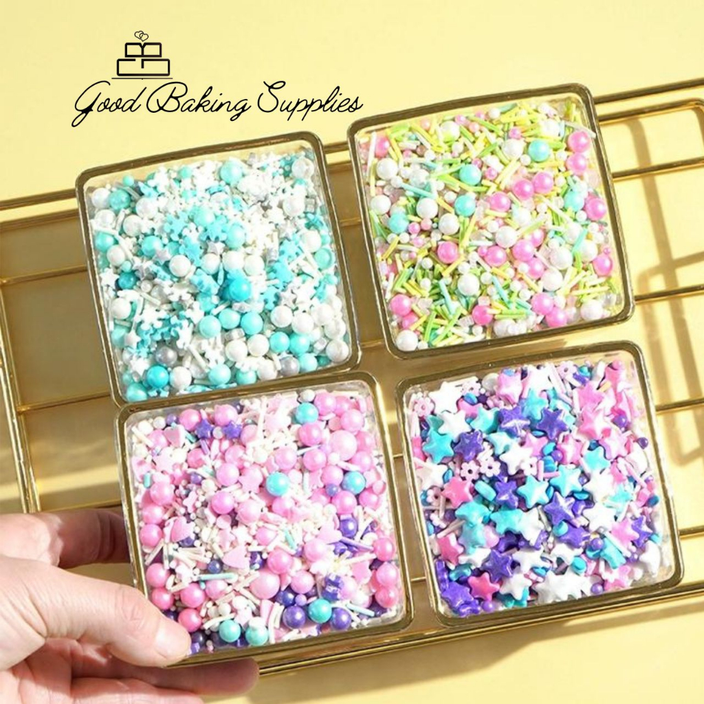 HALAL Galaxy Star Cake Sprinkles / Bentuk Bintang Gula Manik Kek Roti ...