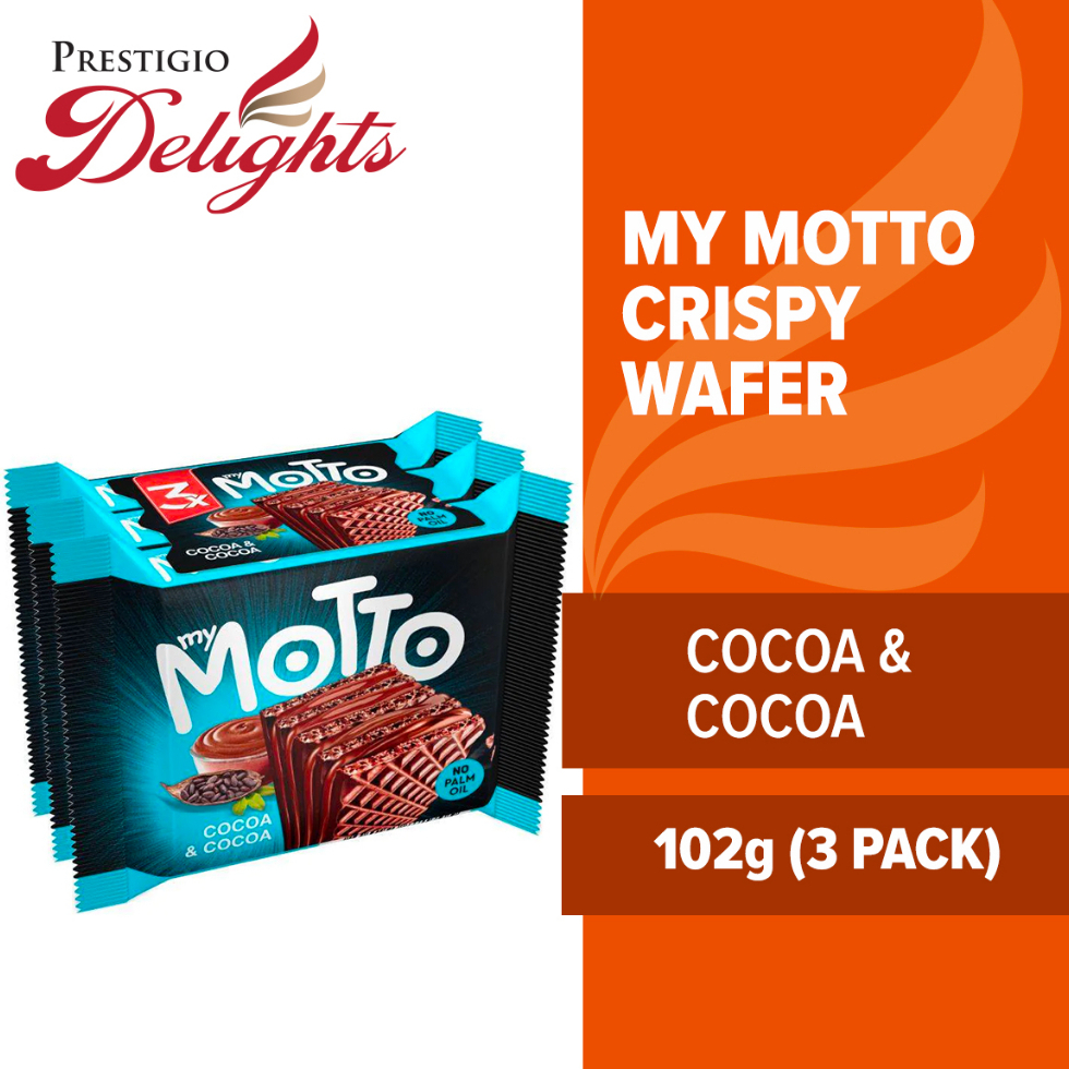 My Motto Cocoa & Cocoa Crispy Wafer 102g | Shopee Malaysia