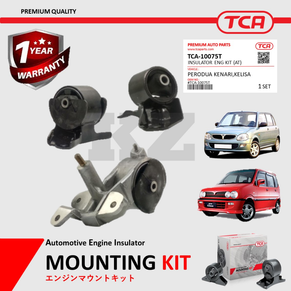 PERODUA KENARI / KELISA AUTO ENGINE MOUNTING KIT TCA 1 SET 3PCS 1 YEAR ...