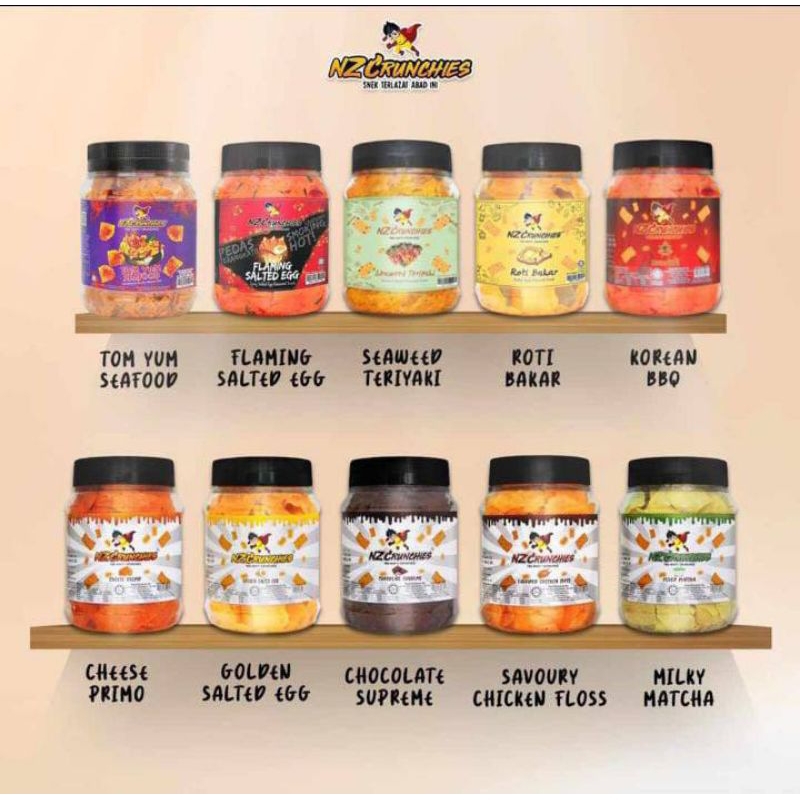 Nz crunchies botol popia rangup kerepek cheese viral (220g) kudapan ...