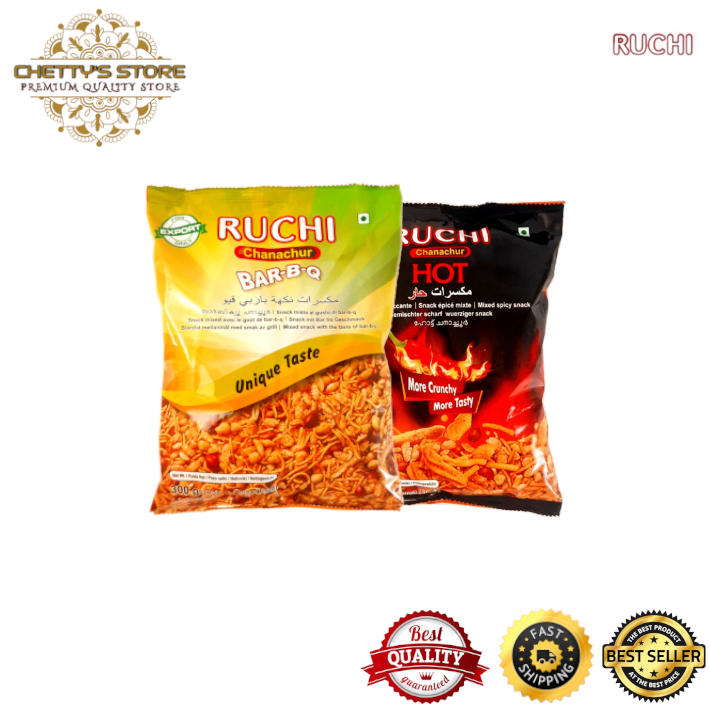 RUCHI SNACKS CHANACHUR HOT & BARB-Q (140G) | Shopee Malaysia