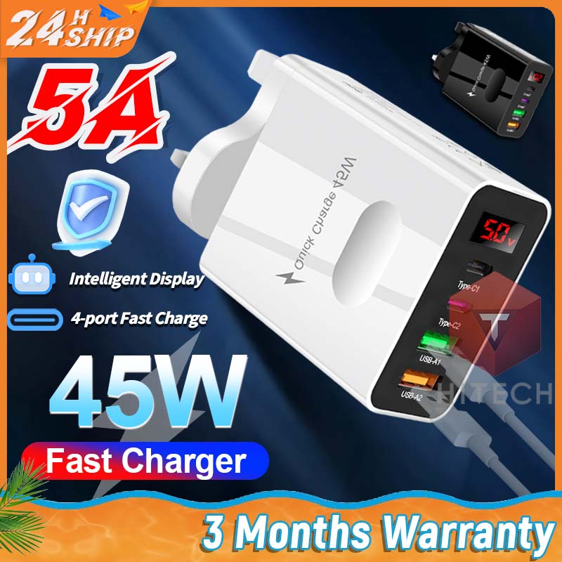 Phone Charger Fast Charging 5A Cable Fast Charger Power Adapter XS Max ...