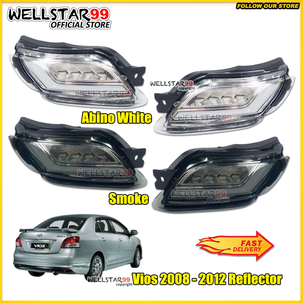 Toyota Vios NCP93 (2008 to 2012) (L-Design) (2 in 1) Reflector Rear ...