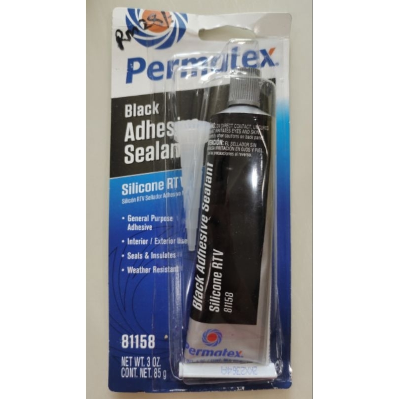 Permatex Black Silicone Gum Glue Sealant Gam Silicon | Shopee Malaysia