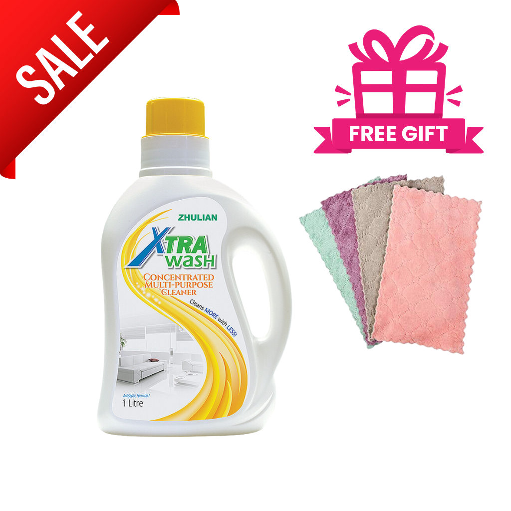 XTRA WASH Concentrated Multi-Purpose Cleaner HC3011 free 2 helai tuala ...